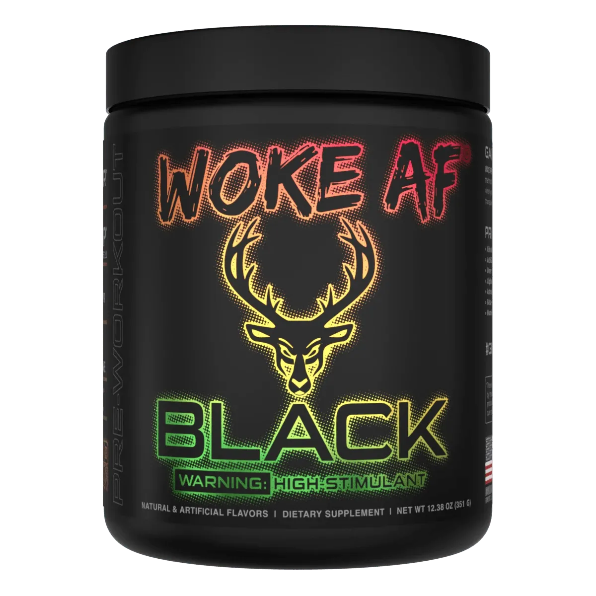 Woke Af-BLACK-High Stimulant Pre Workout-Bucked Up – Prime Sports Nutrition